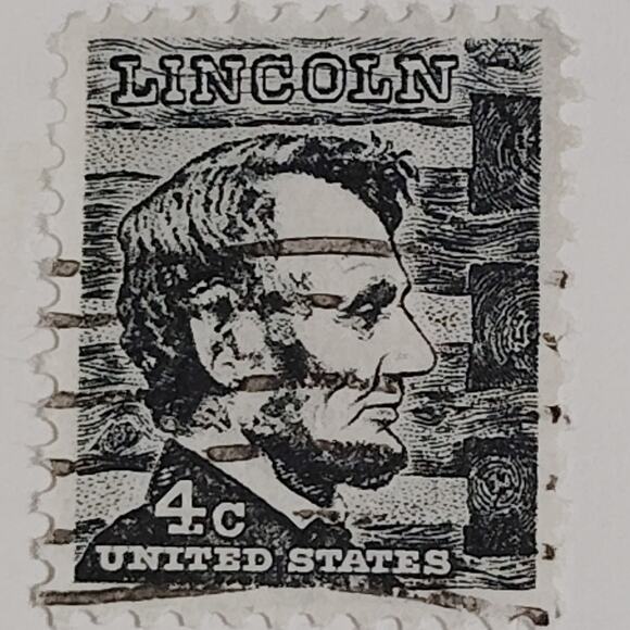 USPS | Art | 965 4 Abraham Lincoln Stamp Prominent Americans Series ...